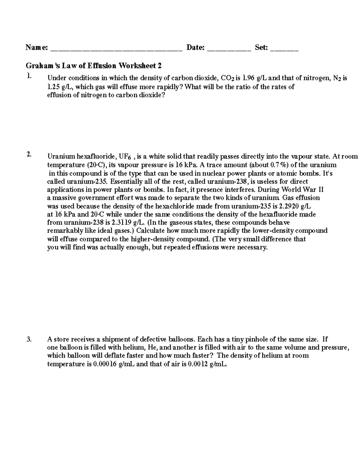 Graham's+law+of+effusion+wksh+2 - Name ...