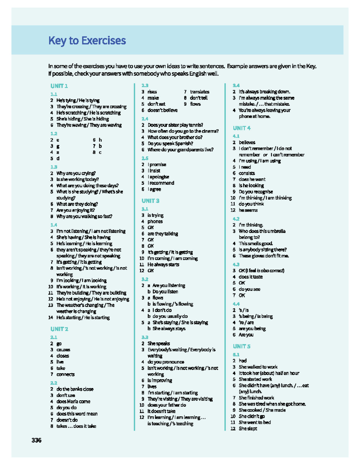 Grammar answer key - Cyprus International University - English A: Language and Literature SL ...