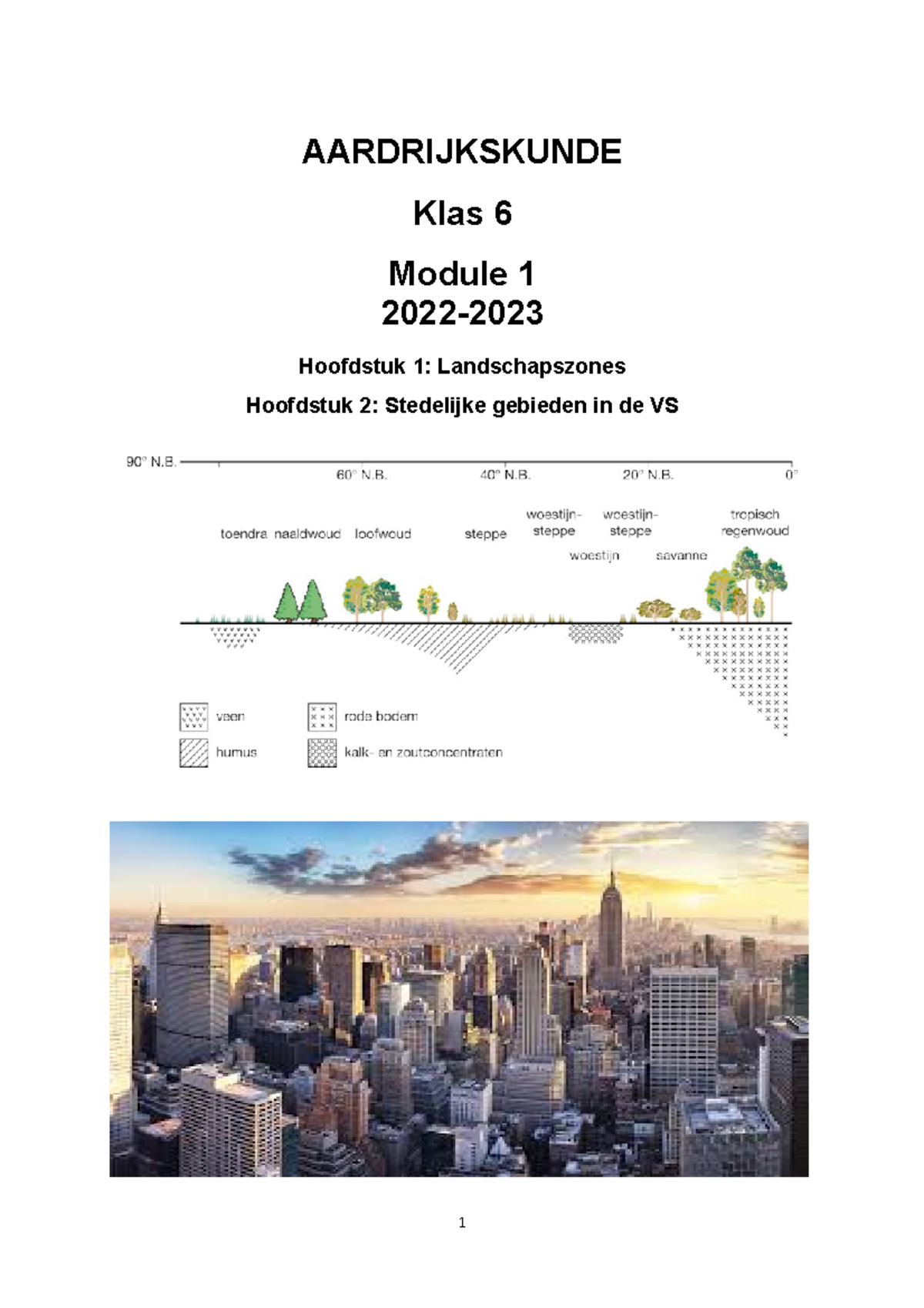 Boekje klas 6 M4 2022-2023 - AARDRIJKSKUNDE Klas 6 Module 1 2022 ...