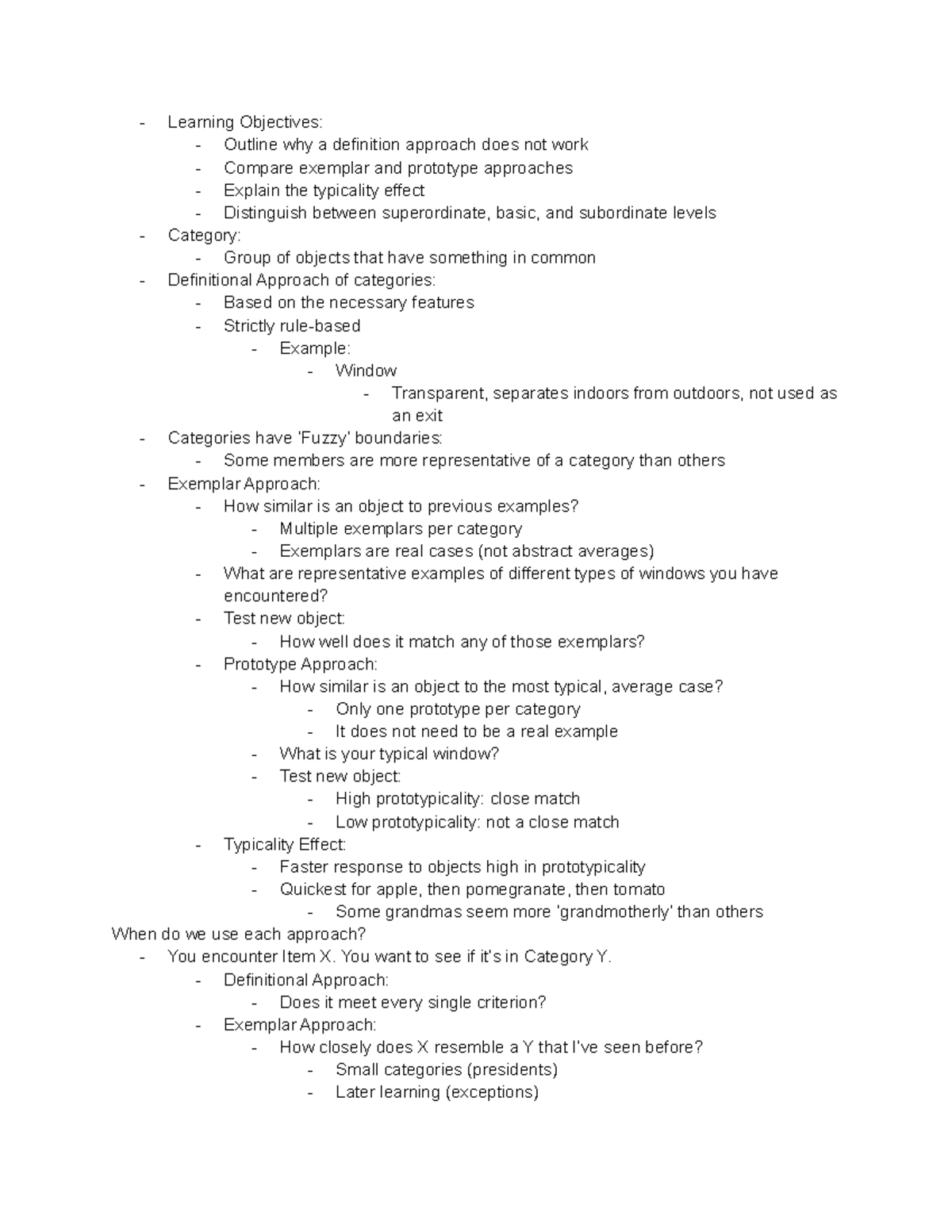 How Do We Organize The World - Learning Objectives: Outline why a ...