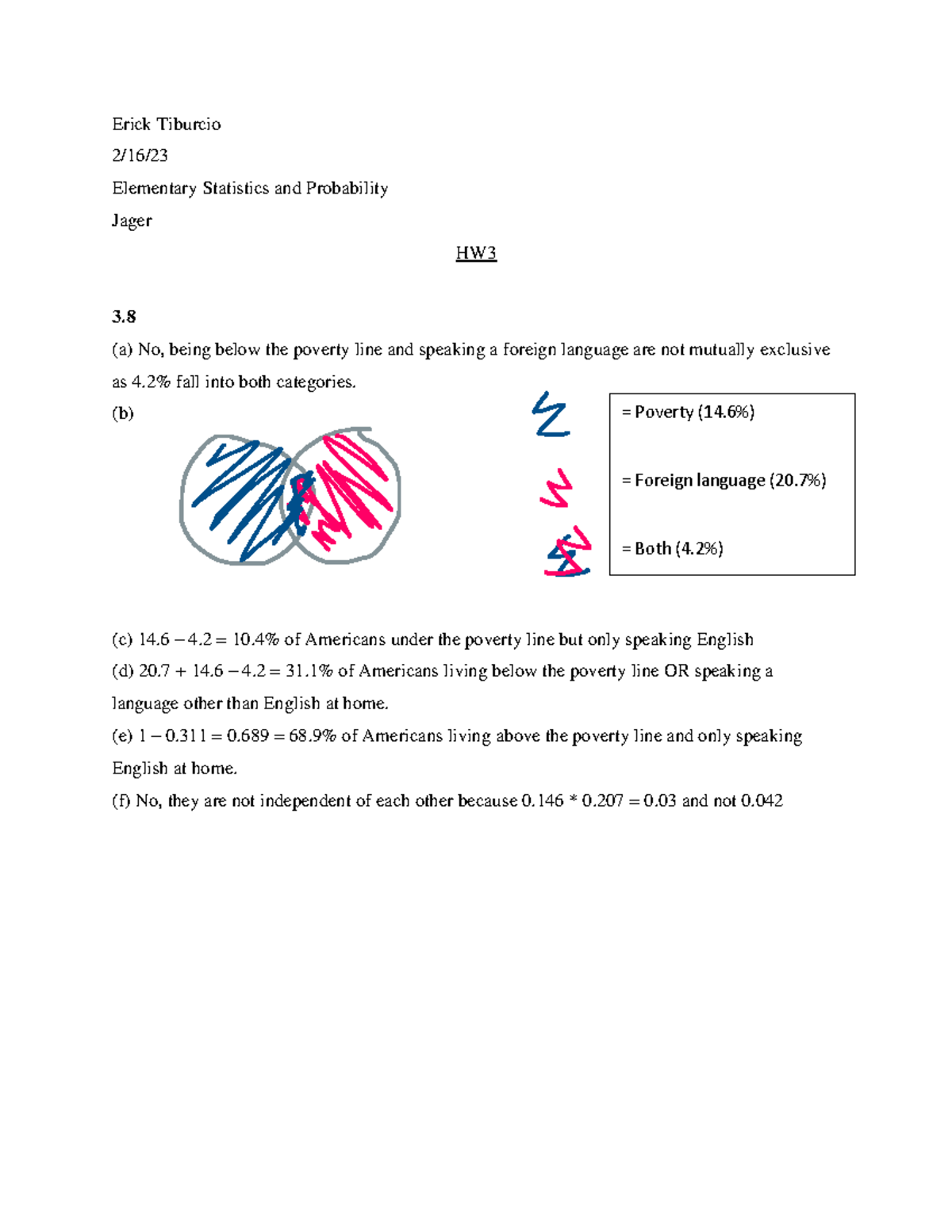 2200 HW3 - HW for class with Jager - Erick Tiburcio 2/16/ Elementary ...