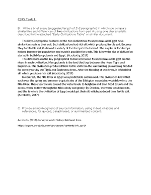 D091- Task 1 - Task 1 - A. Identify one video from the formative ...