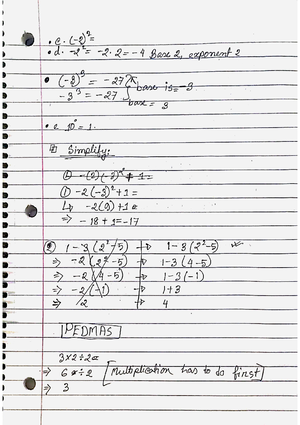 MATH 7 - Notes - MAT 206 - Section 3. Simplified Form for Radicals 1 ...