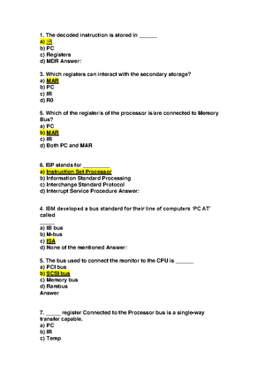 Guiding Questions For Computer Architecture - 1. CPU as two modes ...