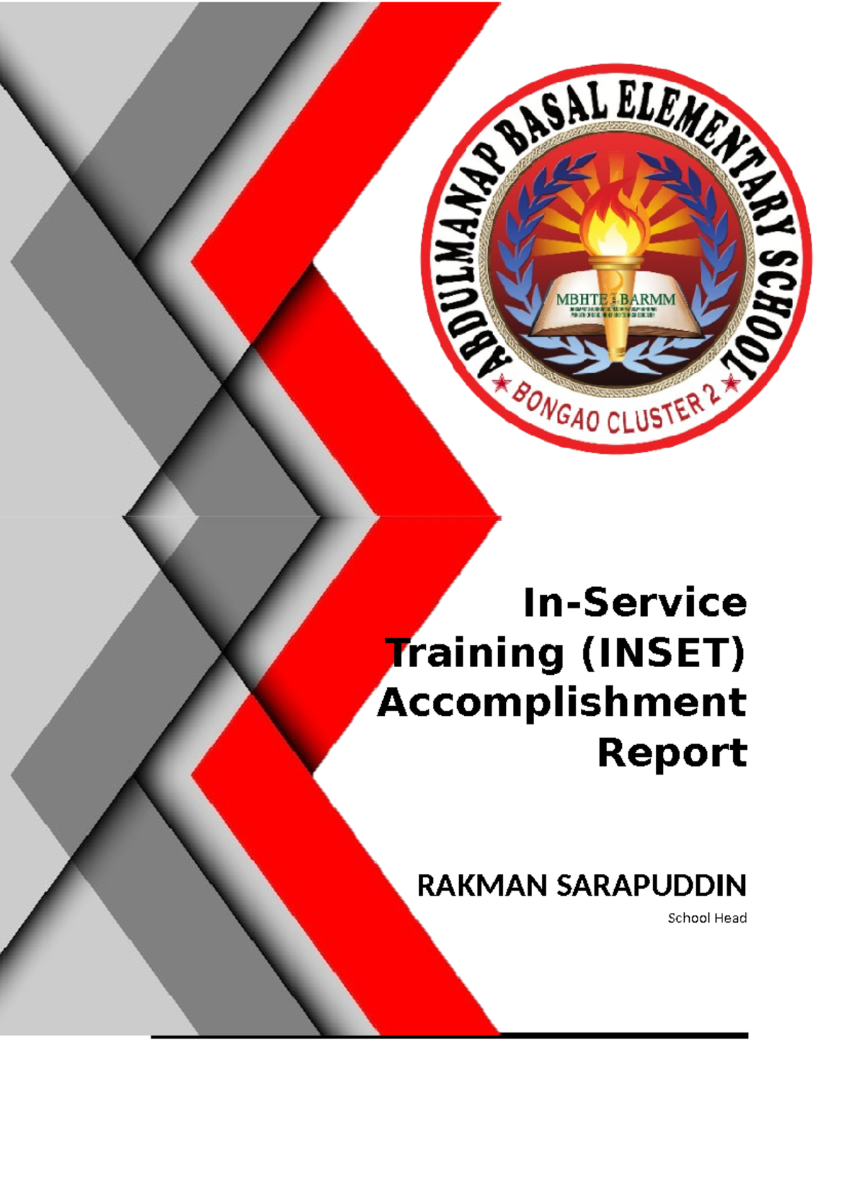 Abdulmanap Basal ES- Inset AR 2024 - In-Service Training (INSET ...