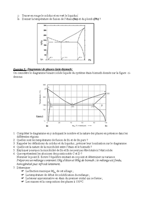 Cours Diagrammes DE Phases - DIAGRAMMES DE PHASES I - GENERALITES I-1 ...