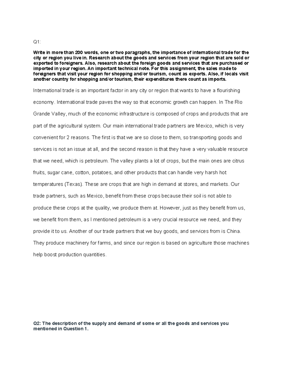 Q1 n Q2 kevin - notes - Q1: Write in more than 200 words, one or two ...