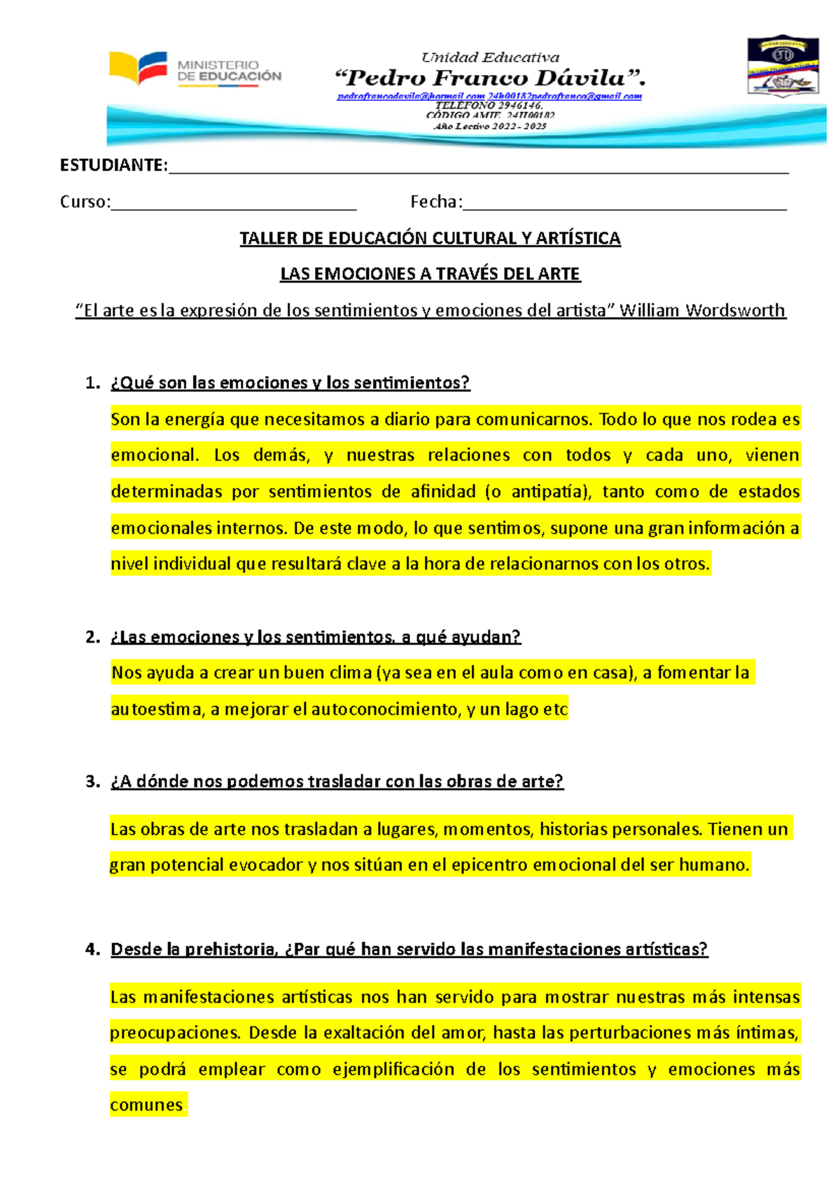 ECA 10 - ECA - ESTUDIANTE