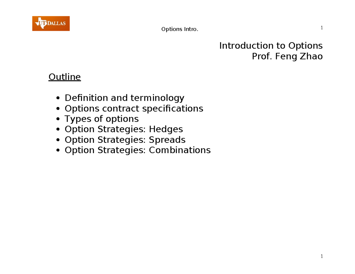Note6ms22 optionintro - Tagged - Options Intro. Introduction to Options ...