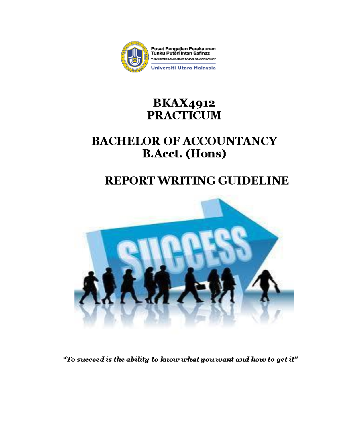 Practicum Report Writing Guideline Accounting - BKAX49 12 PRACTICUM ...