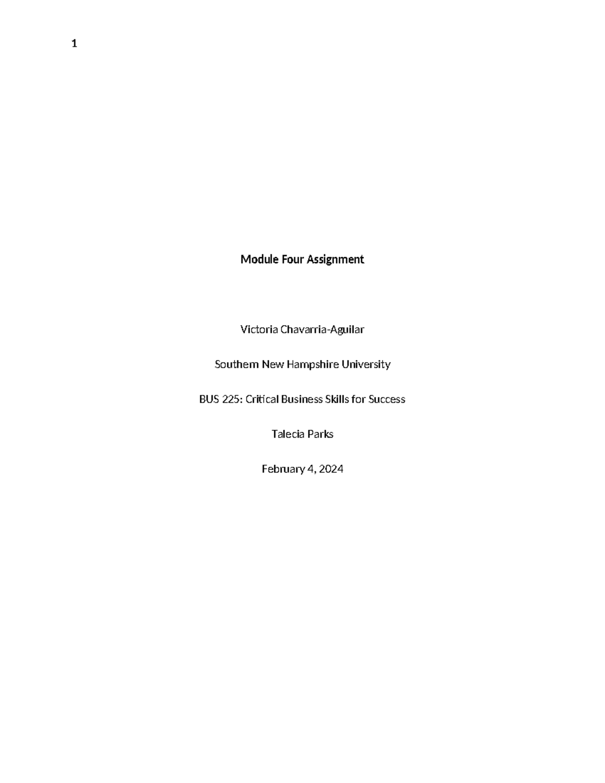BUS225 Module Four Assignment - Module Four Assignment Victoria ...
