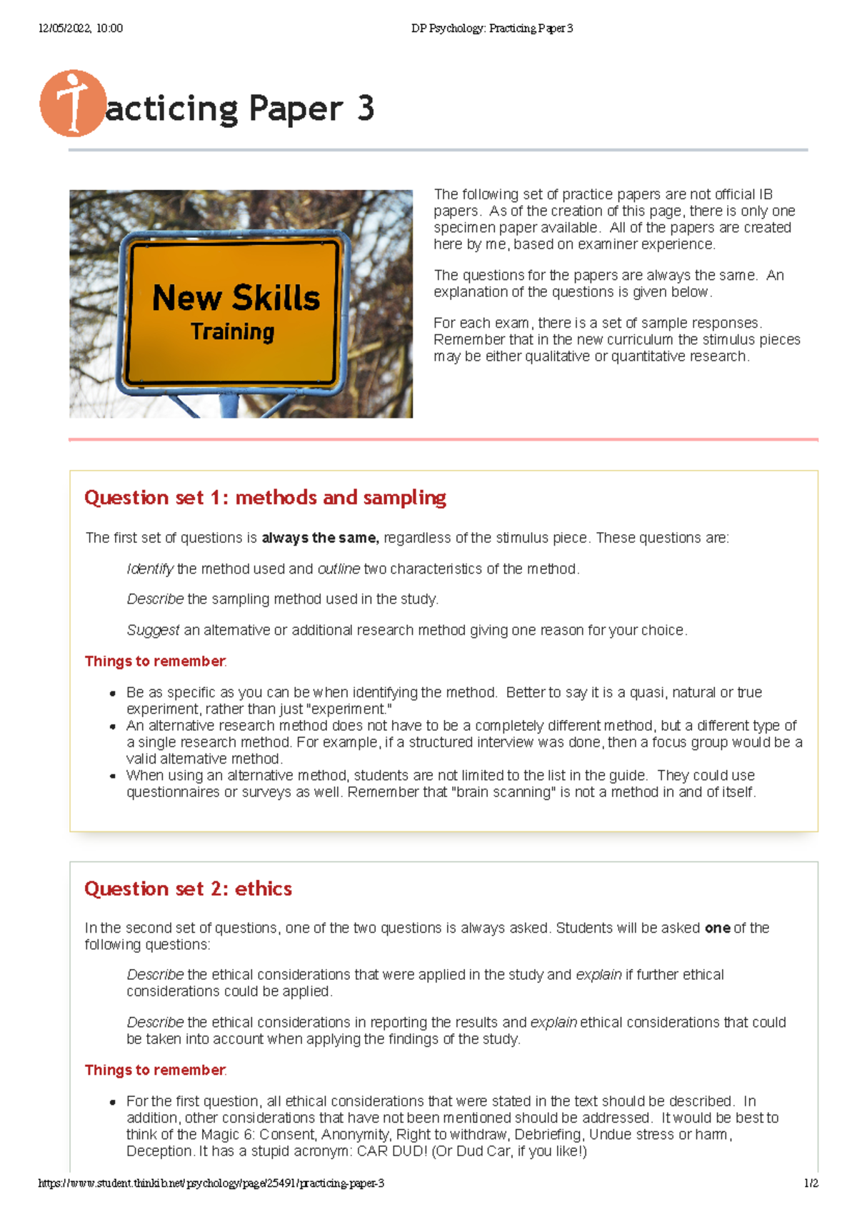 DP Psychology Practicing Paper 3 - thinkib/psychology/page/25491 ...