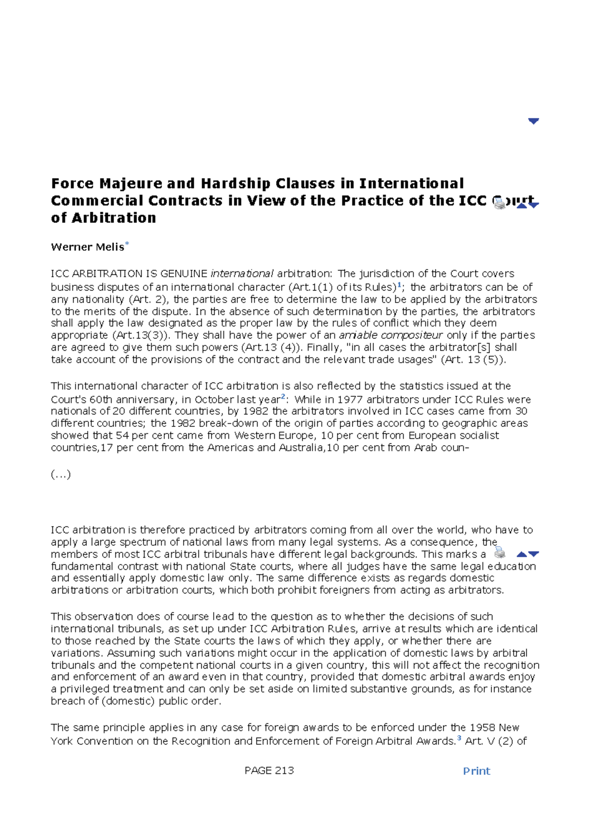 10 Force Majeure and Harship Clauses - 2), the parties are free to ...