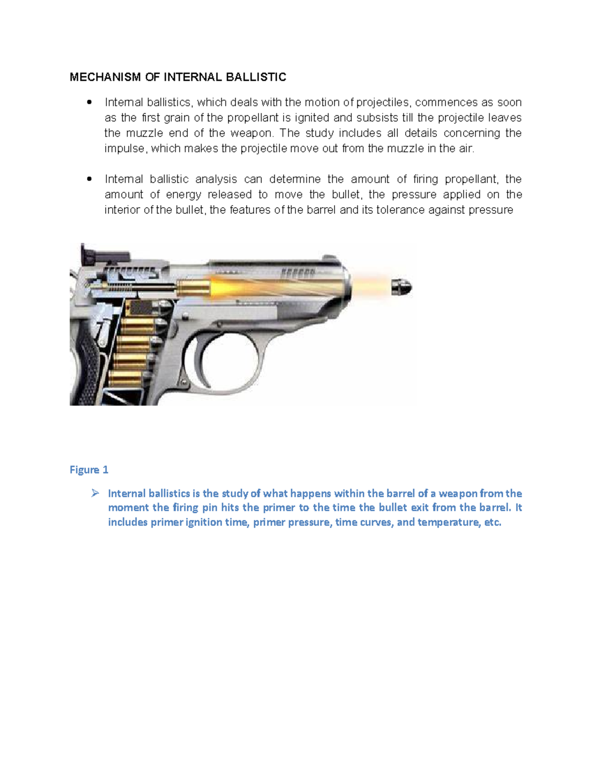 Mechanism-OF- Internal-n- External- Ballistic - MECHANISM OF INTERNAL ...