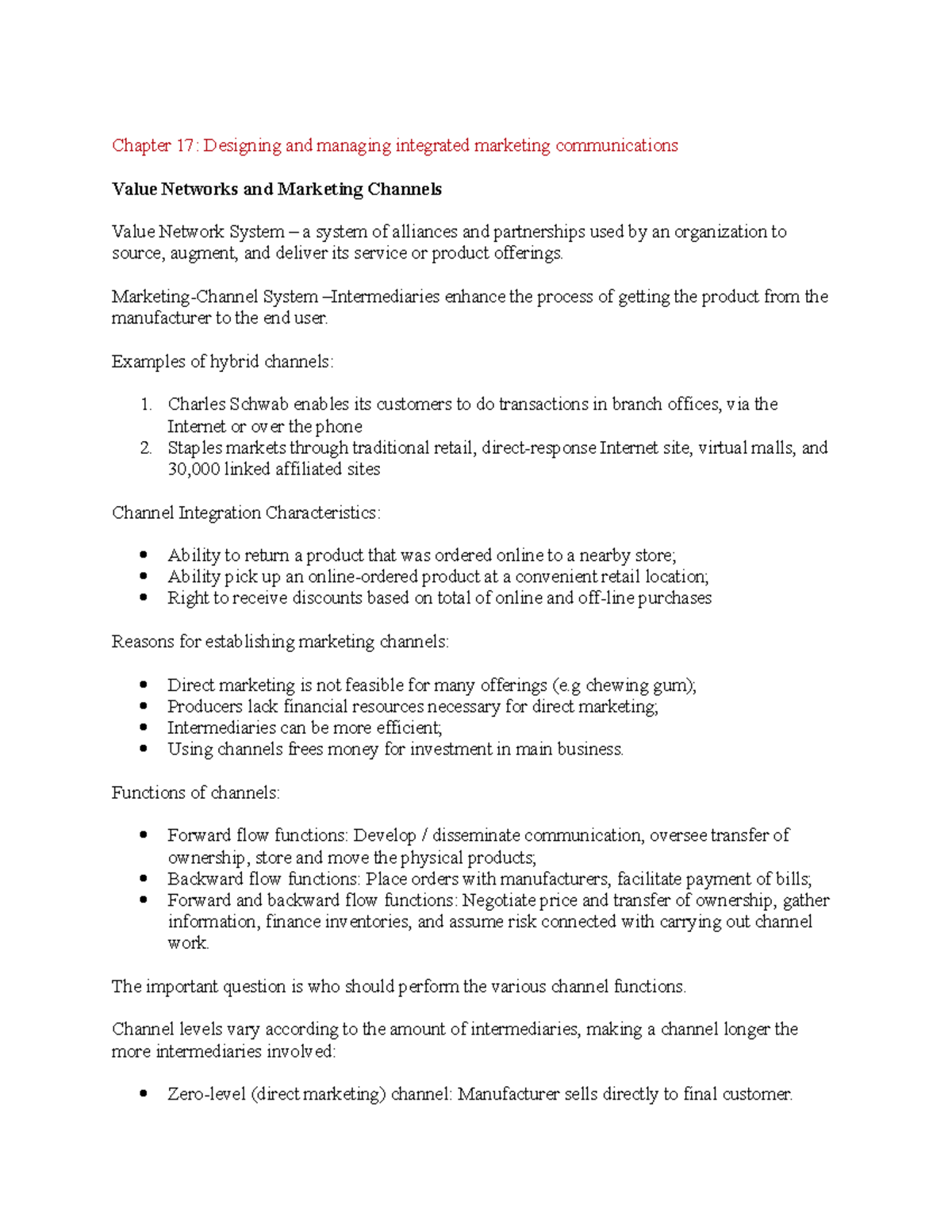 Chapter 17 Designing and managing integrated marketing communications ...