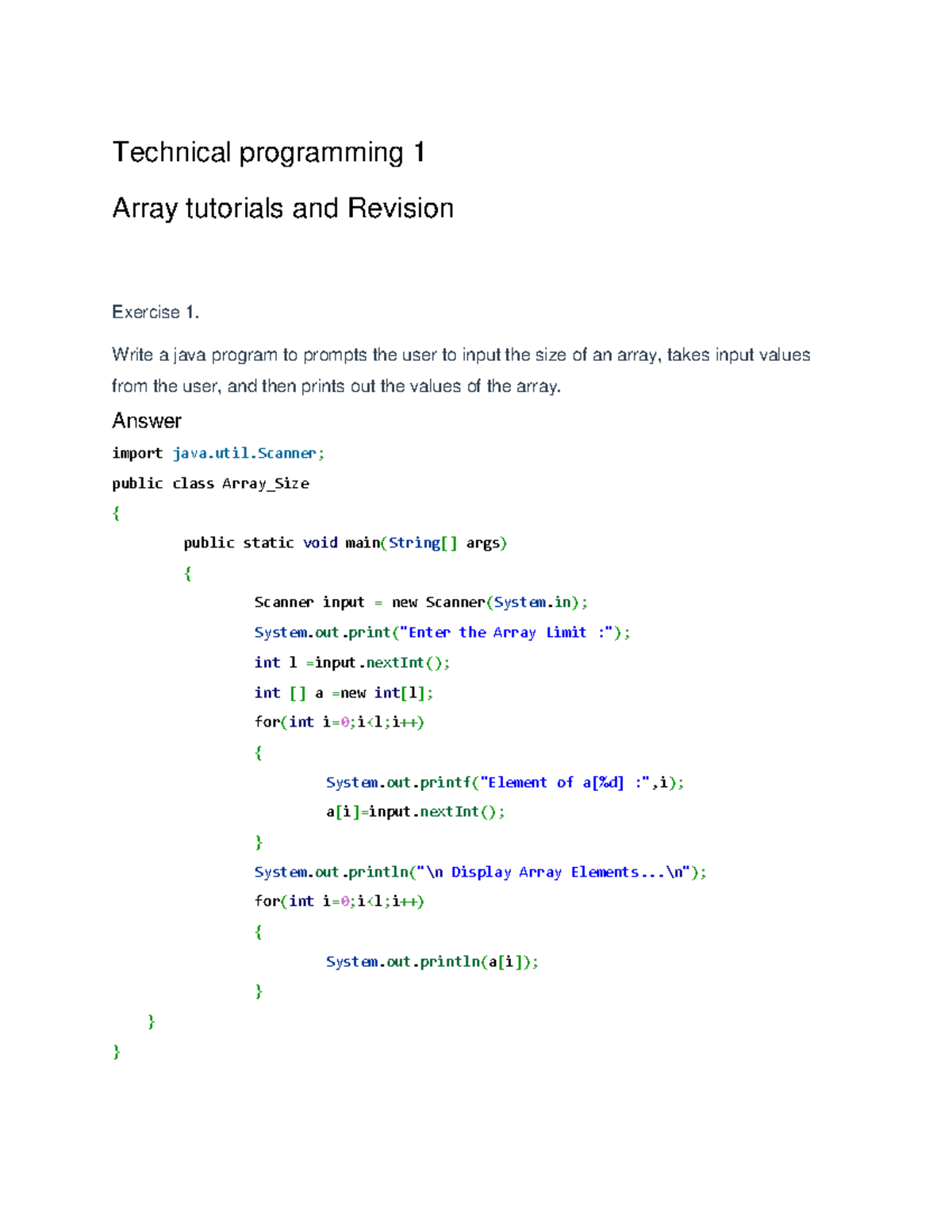 Week 7-8 array tutorial exercise - preparartion te 240806 092425 ...