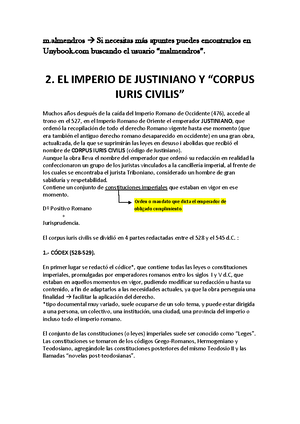 Las Instituciones y Las Novelas - Corpus Iuris Civilis El Código de ...