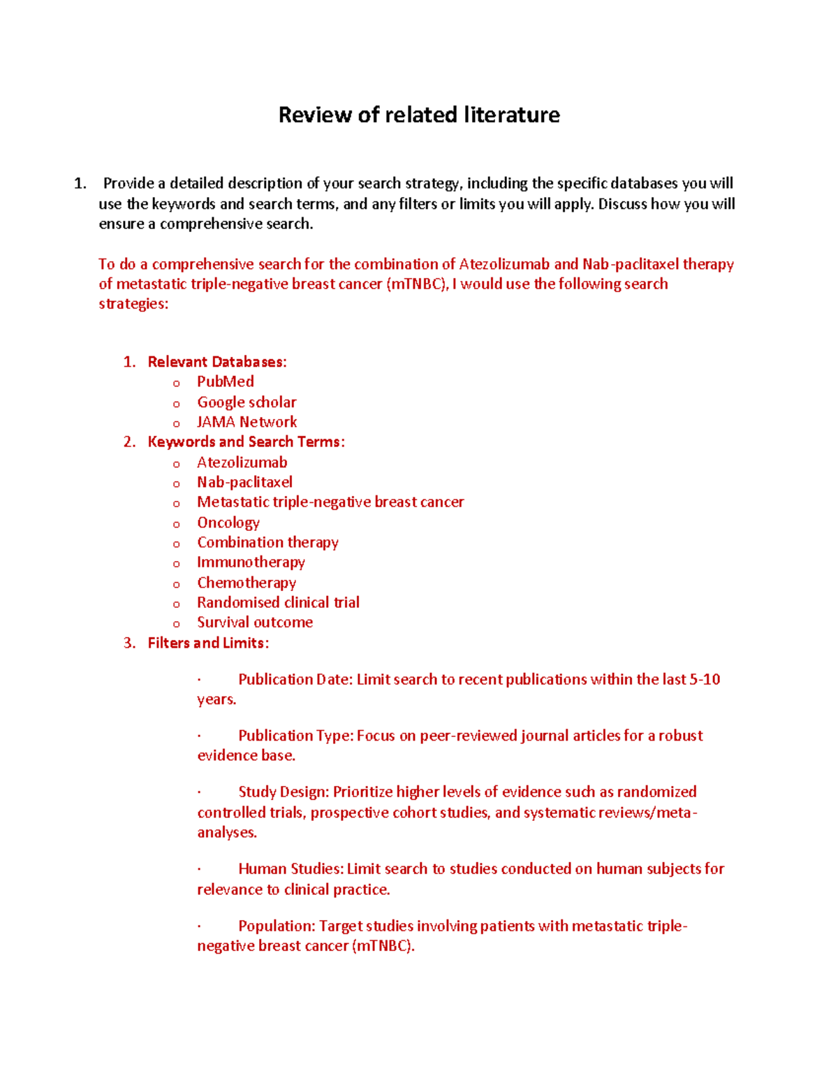 Review of related literature - Review of related literature Provide a ...