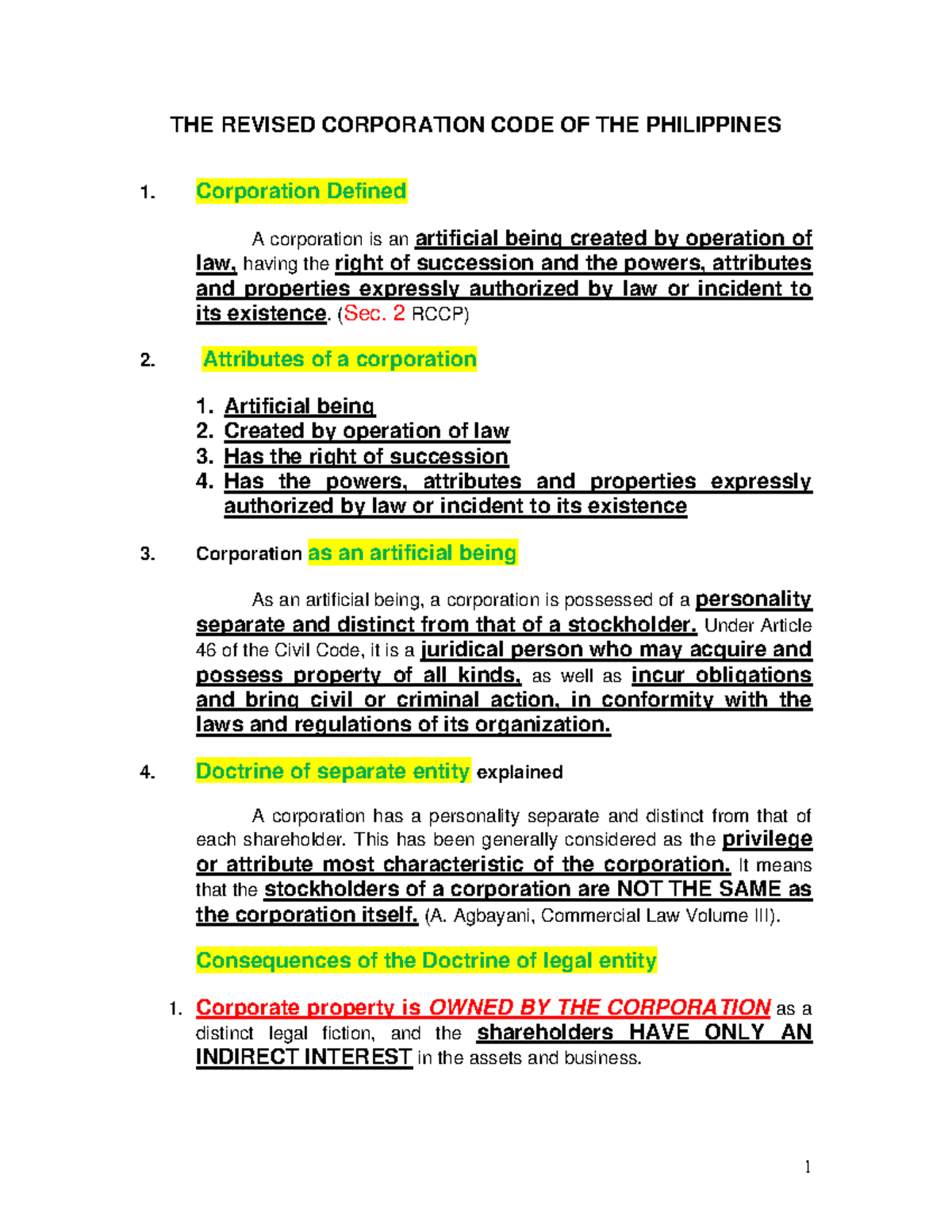 Corporation Sec. 1-2 - THE REVISED CORPORATION CODE OF THE PHILIPPINES ...