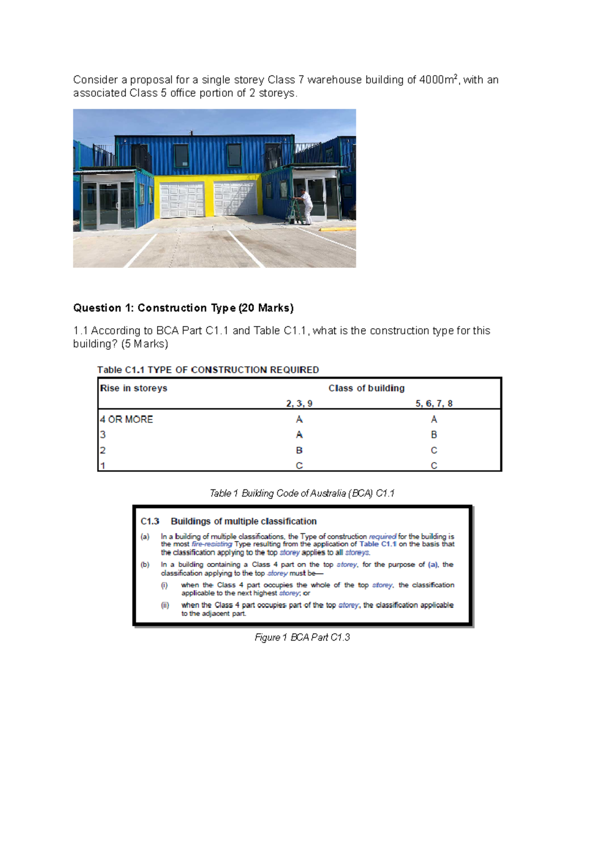 Min exam qu v2 - MINI EXAM PAPER - Consider a proposal for a single ...
