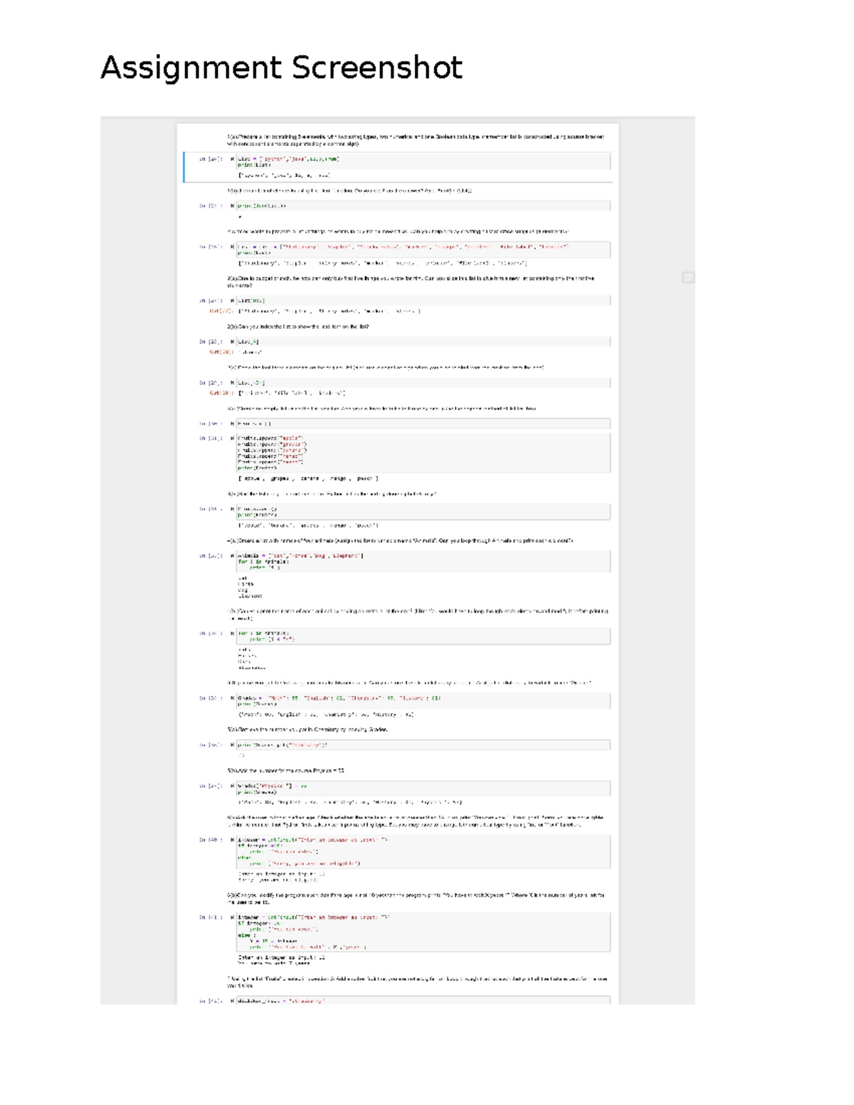 Assignment 1 - Tech 104 - Studocu
