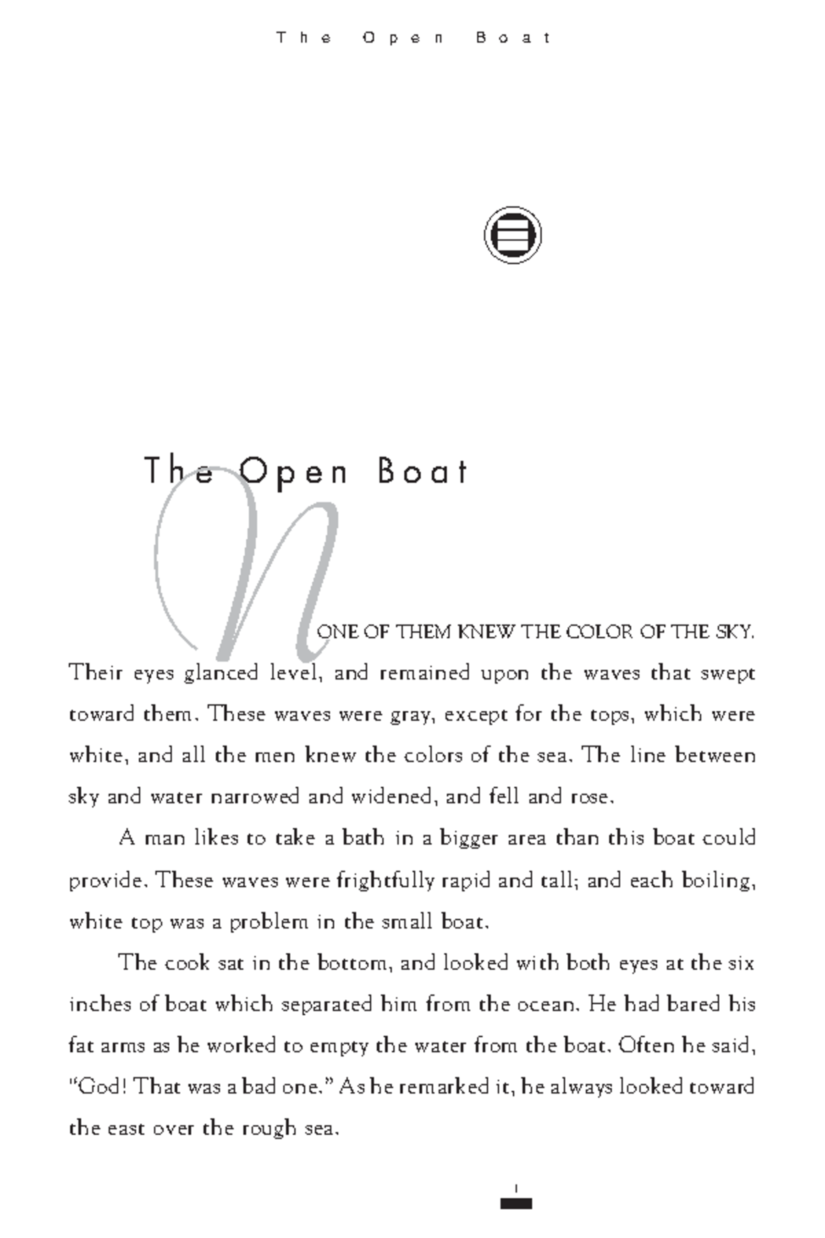The-open-boat by Stepehen Crane - T h e O p e n B o a t T h e O p e n B ...