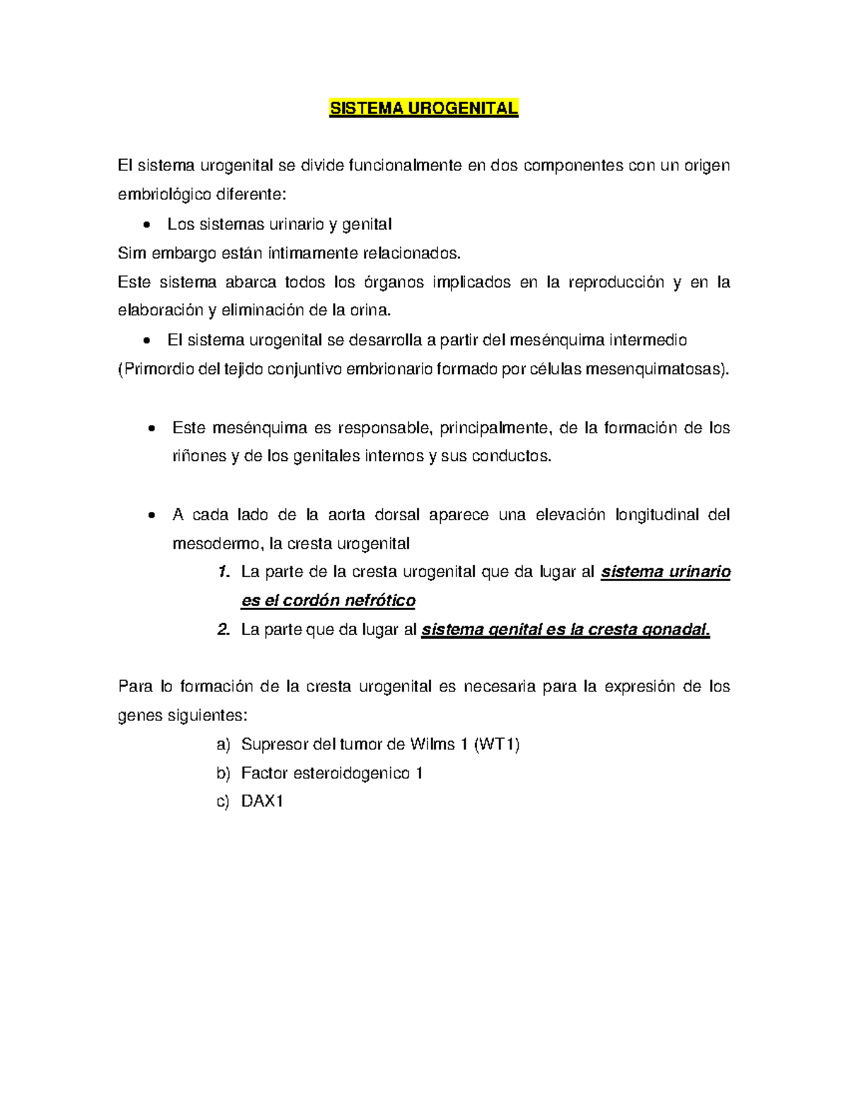 Desarrollo del Sistema Urogenital- moore - SISTEMA UROGENITAL El ...