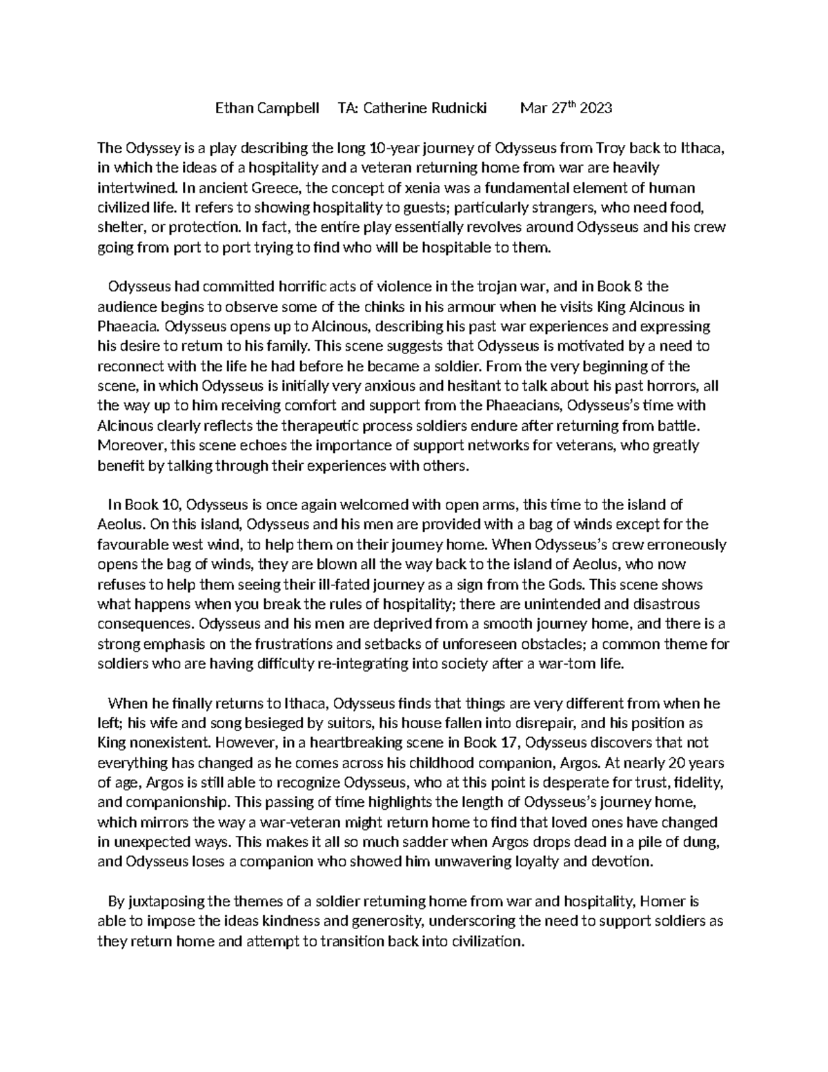 Microtheme #5 - summary 5 - Ethan Campbell TA: Catherine Rudnicki Mar ...