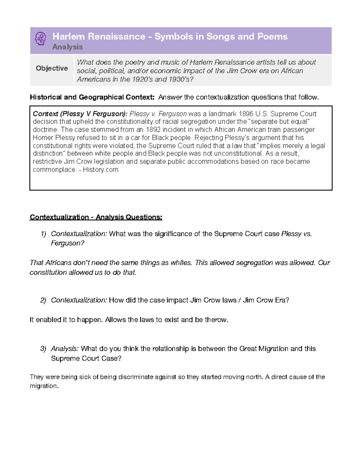 Harlem Renaissance Symbolsin Poems Songs 3 - Harlem Renaissance ...