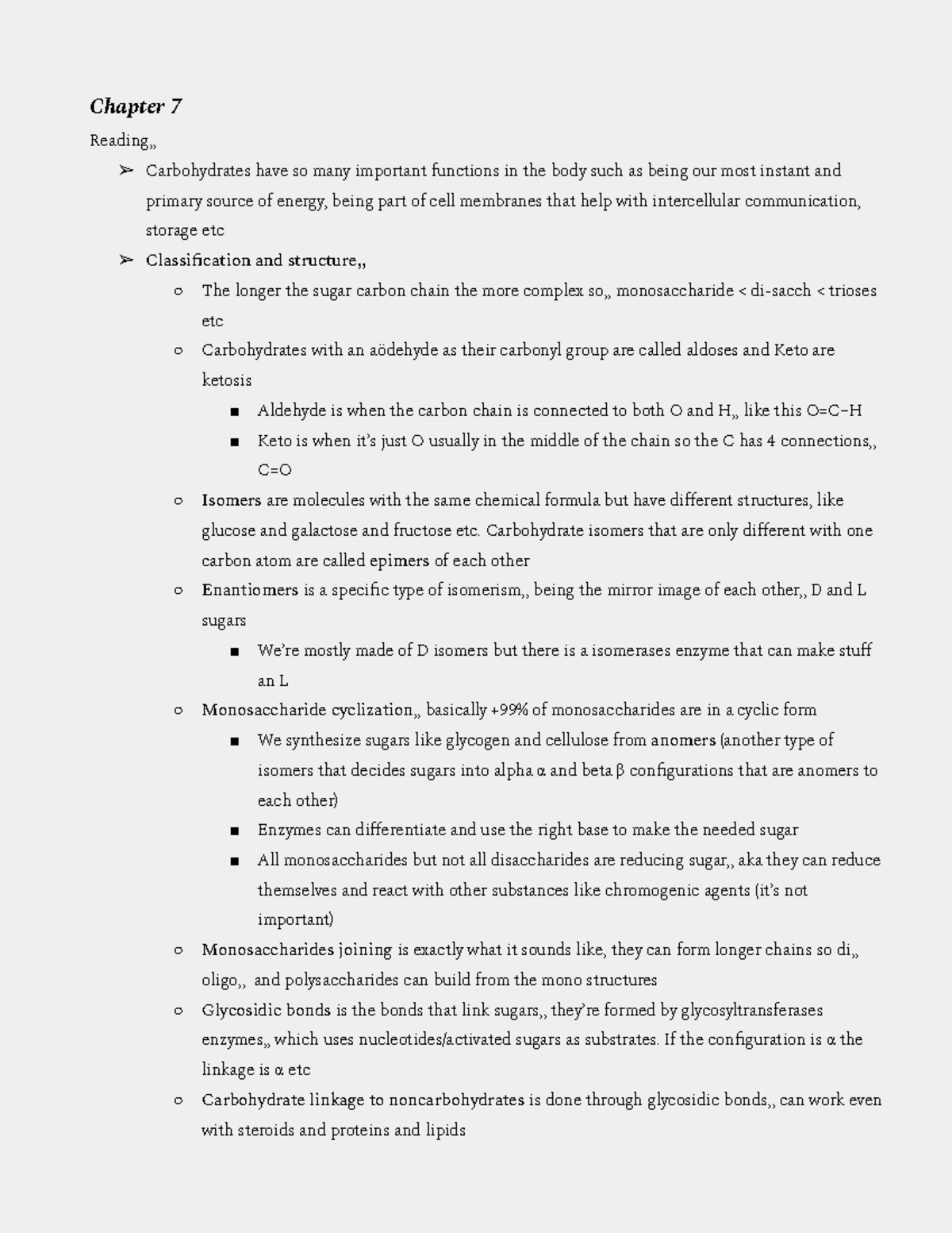 Lippincot Cell Biology Chapter 7 summary - Chapter 7 Reading ...
