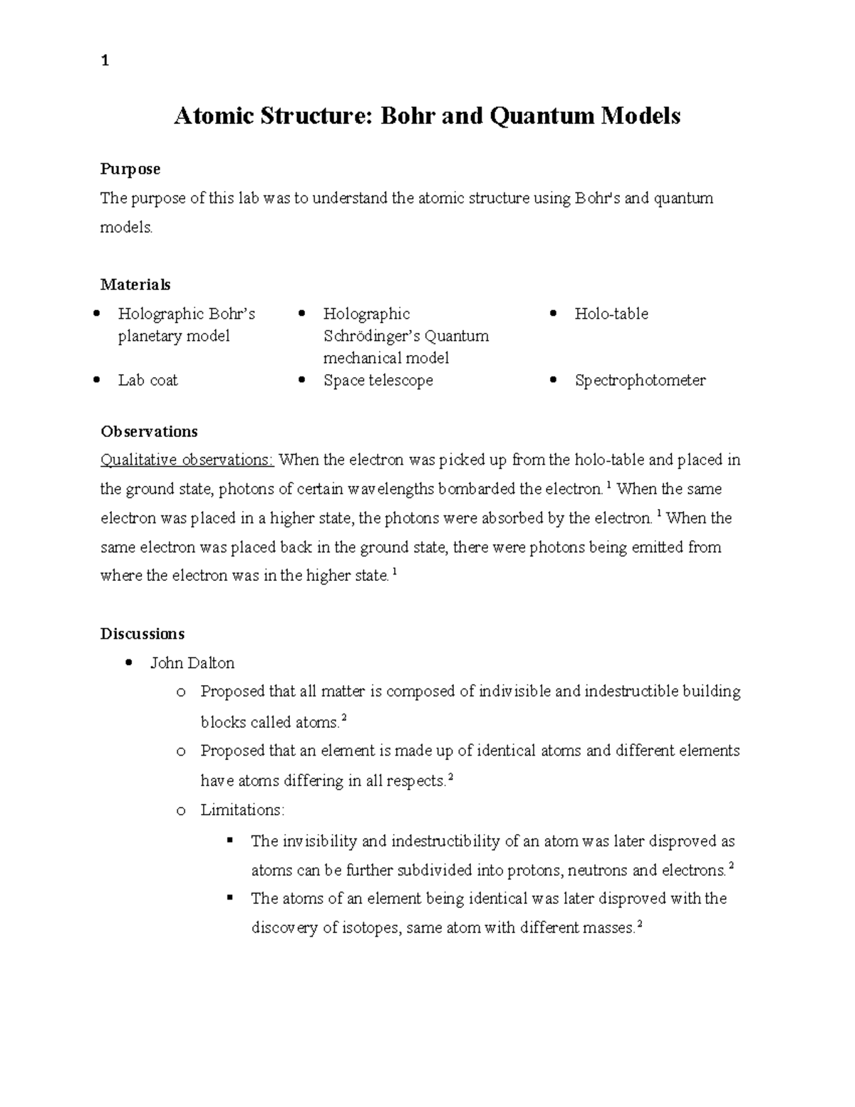 Atomic Structure (Bohr and Quantum Models) - Atomic Structure: Bohr and ...