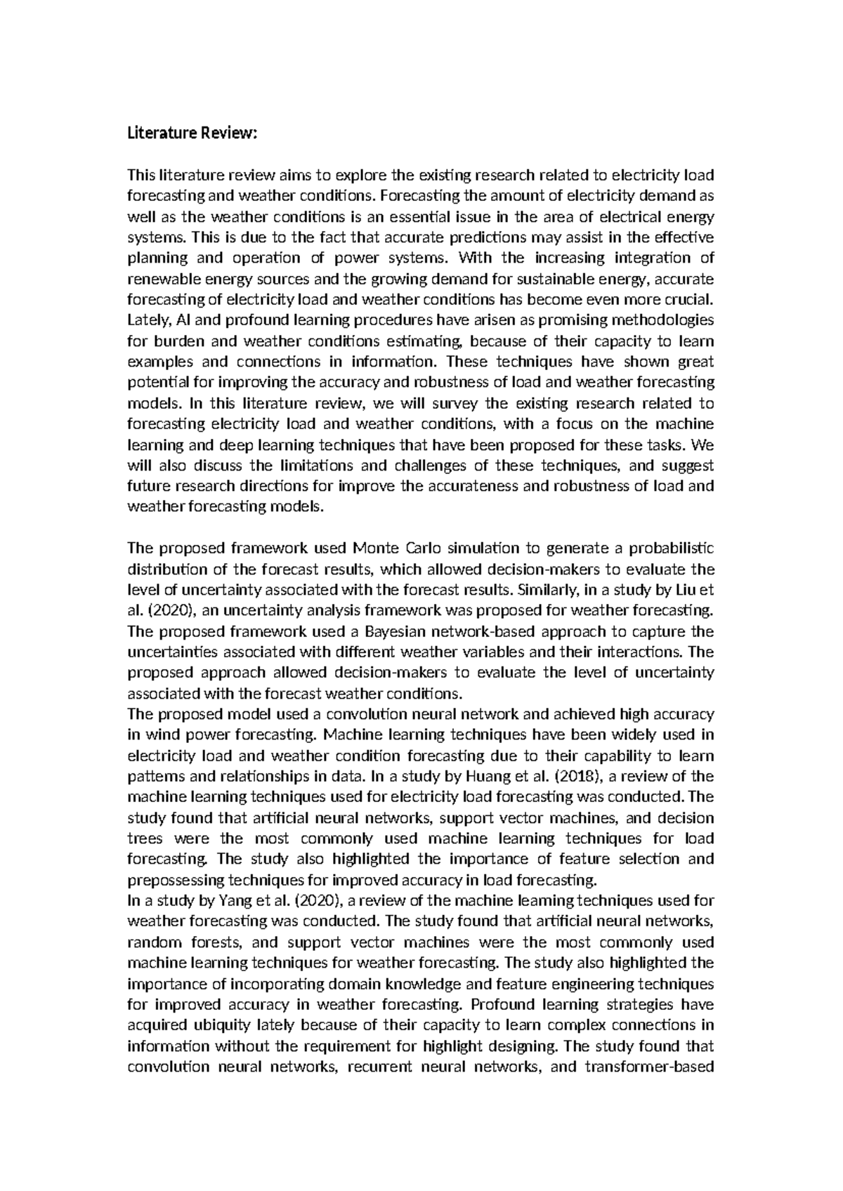 Draft review (1) - assignment - Literature Review: This literature ...