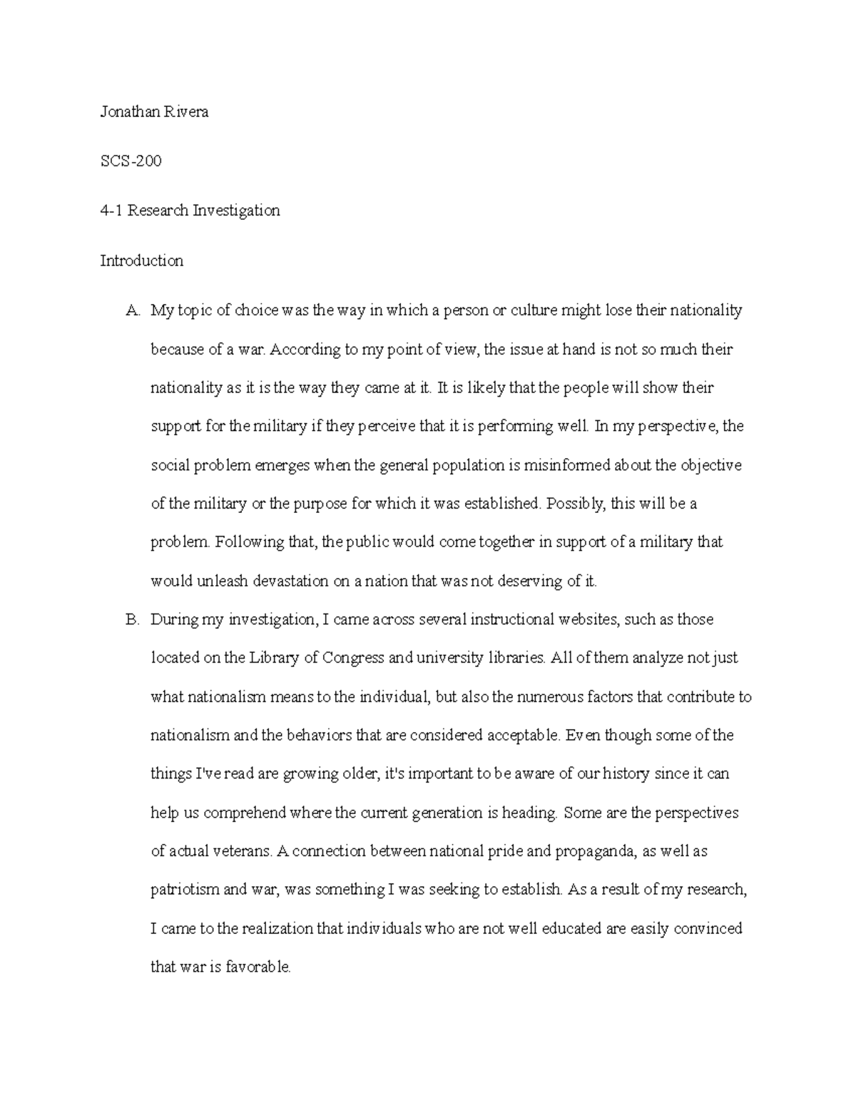 RI 4-1 - just a basic idea of how to do it. I suggest using own info ...