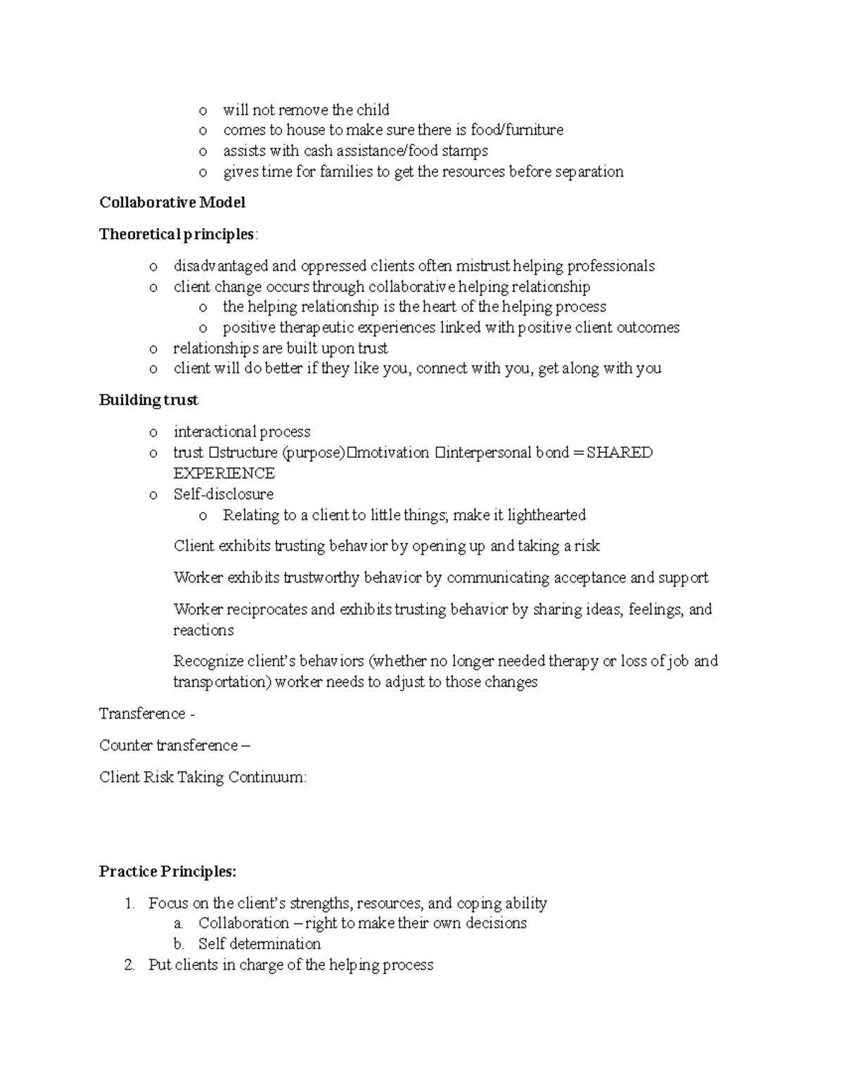 Sw 320 - This is the first in the sequence of practice classes with the ...