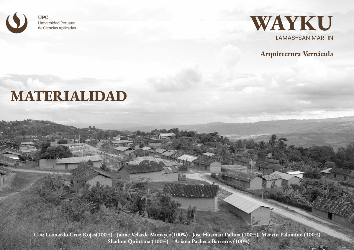 G4 Materiales - WAYKU LAMAS-SAN MARTIN G-4: Leonardo Cruz Rojas(100% ...