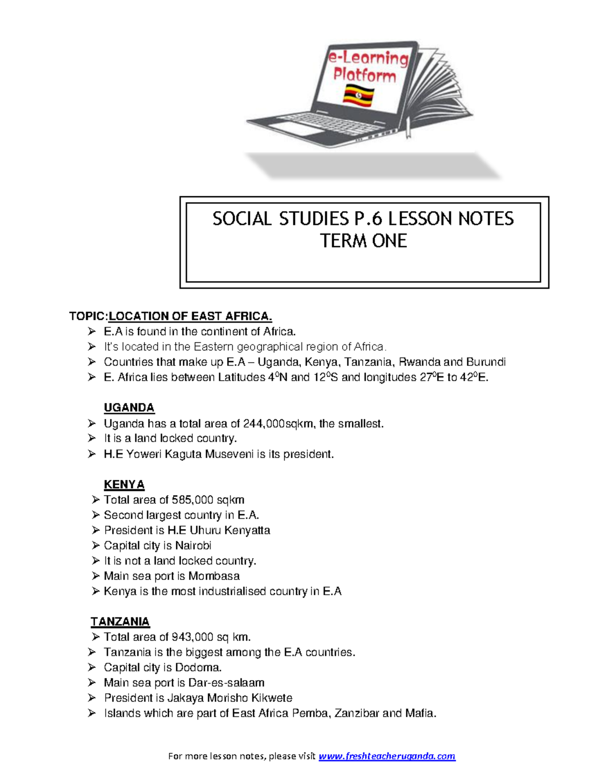 P - I'm primary teacher of lamogi parents primary school - TOPIC ...