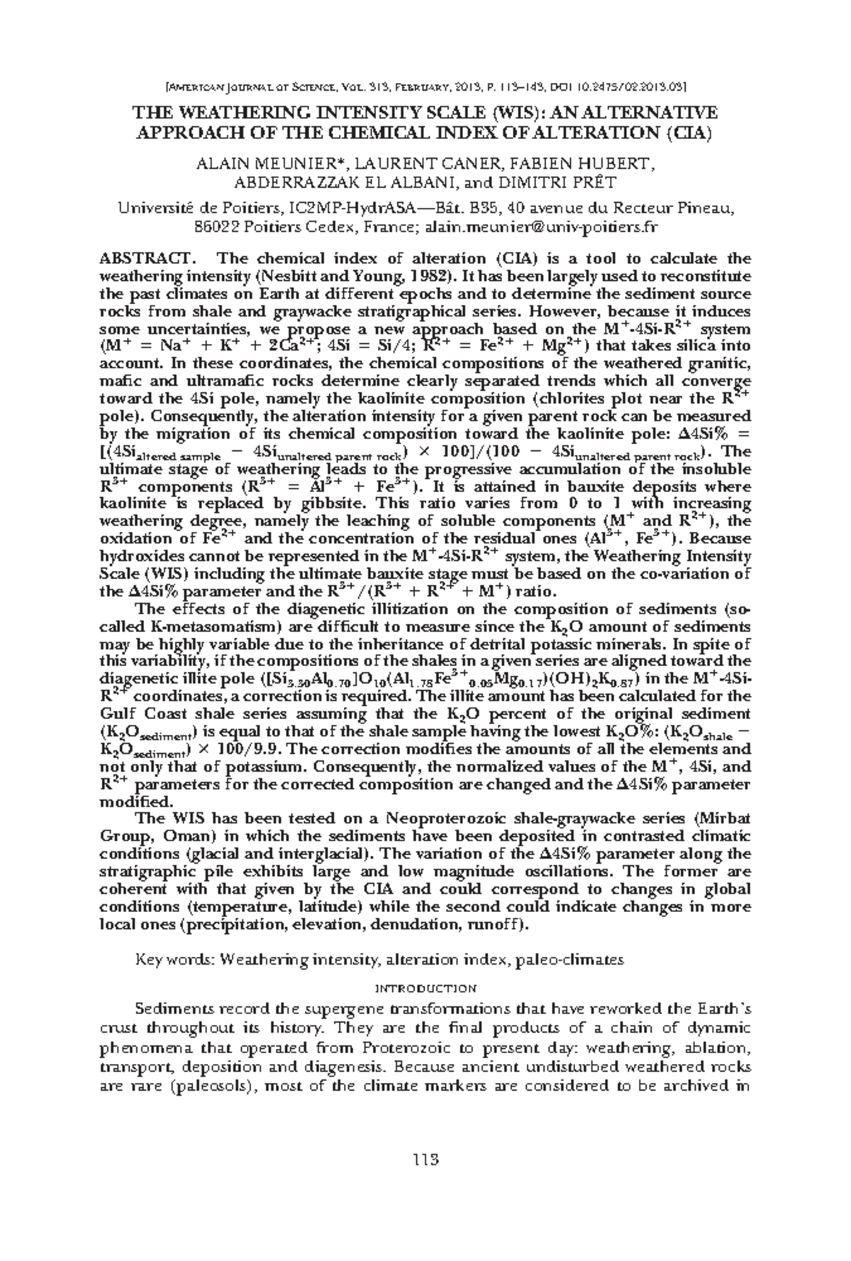 62281 the weathering intensity scale wis an alternative approach of the ...