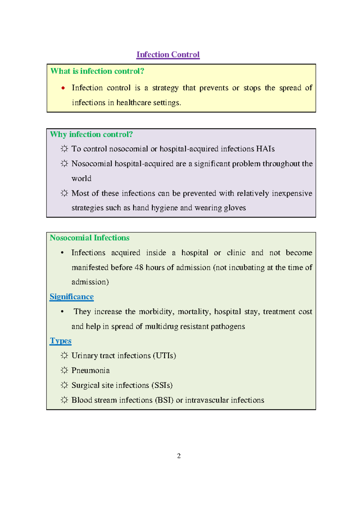 Infection Control Basics - Infection Control What is infection control ...
