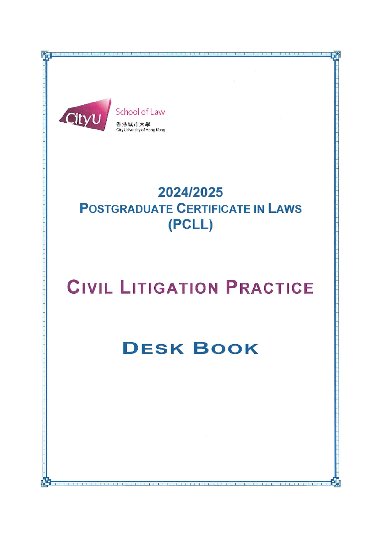 CIV Desk Book Chapter 1 - CIV desk book - School of Law SeRMTKS City ...