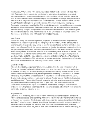 The Crucible Introduction - Who were the Puritans, and what did they ...