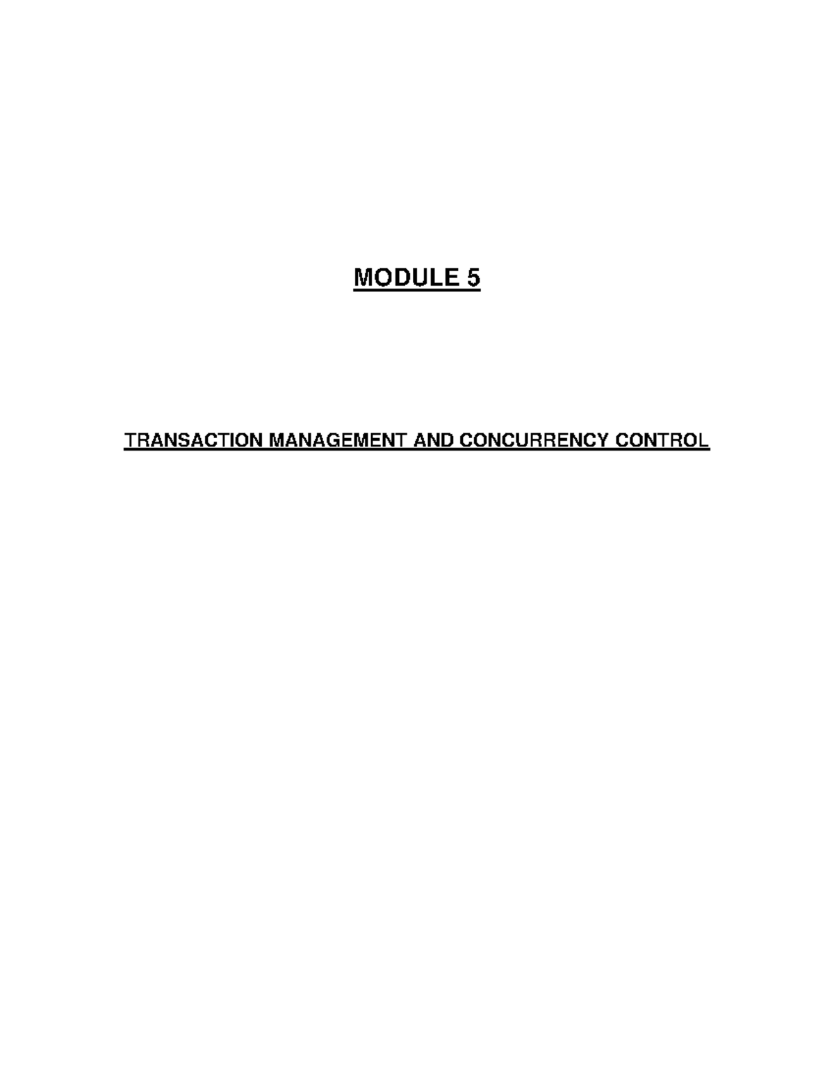 Dbms module 5 - This is the complete and detailed notes of the subject ...