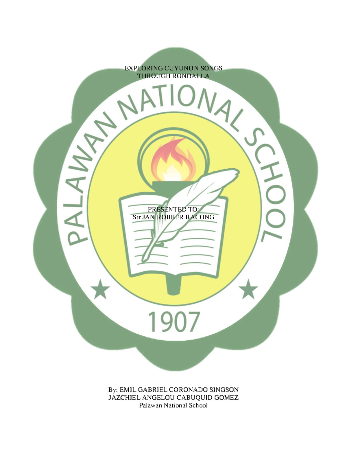 Exploring Cuyunon Songs Through Rondalla - EXPLORING CUYUNON SONGS ...