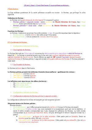 Cours Petit bassin 1, Anatomie générale du Bassin - UE spé 2, Item 1 ...