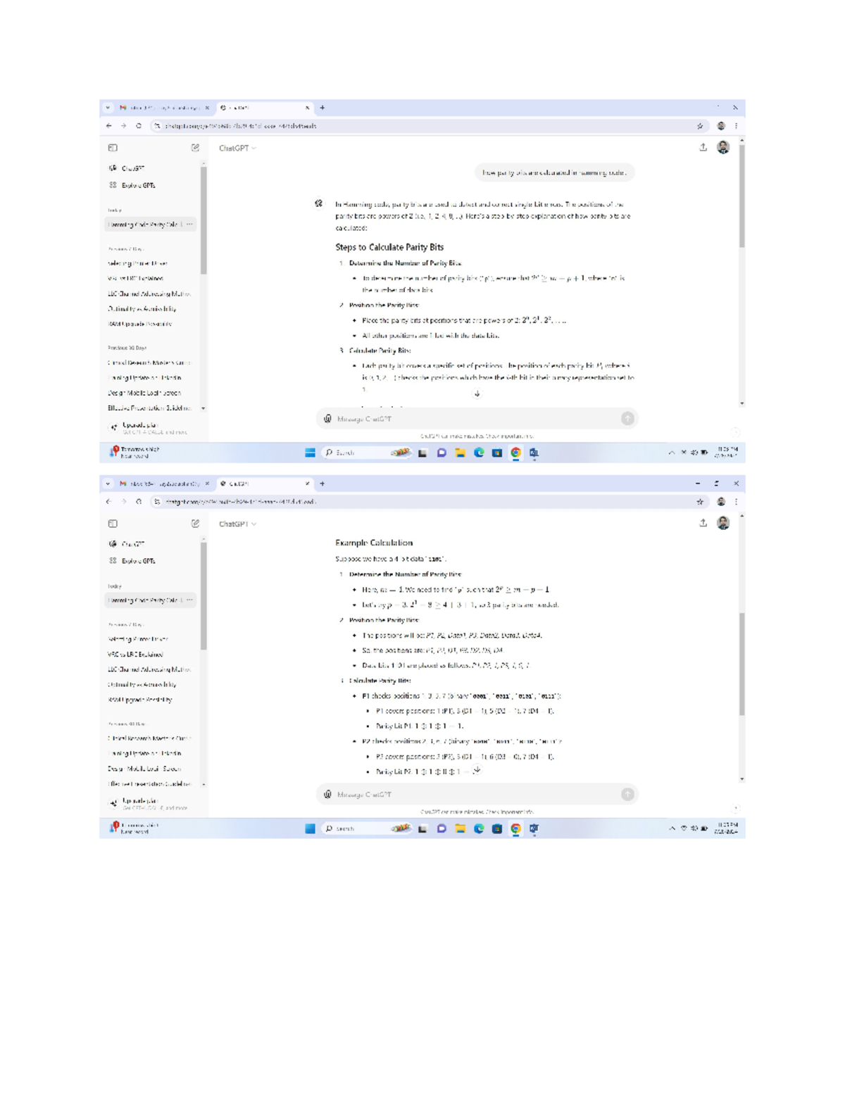 Hamming Code In Hamming Code Parity Bits Are Used To Detect And 8322
