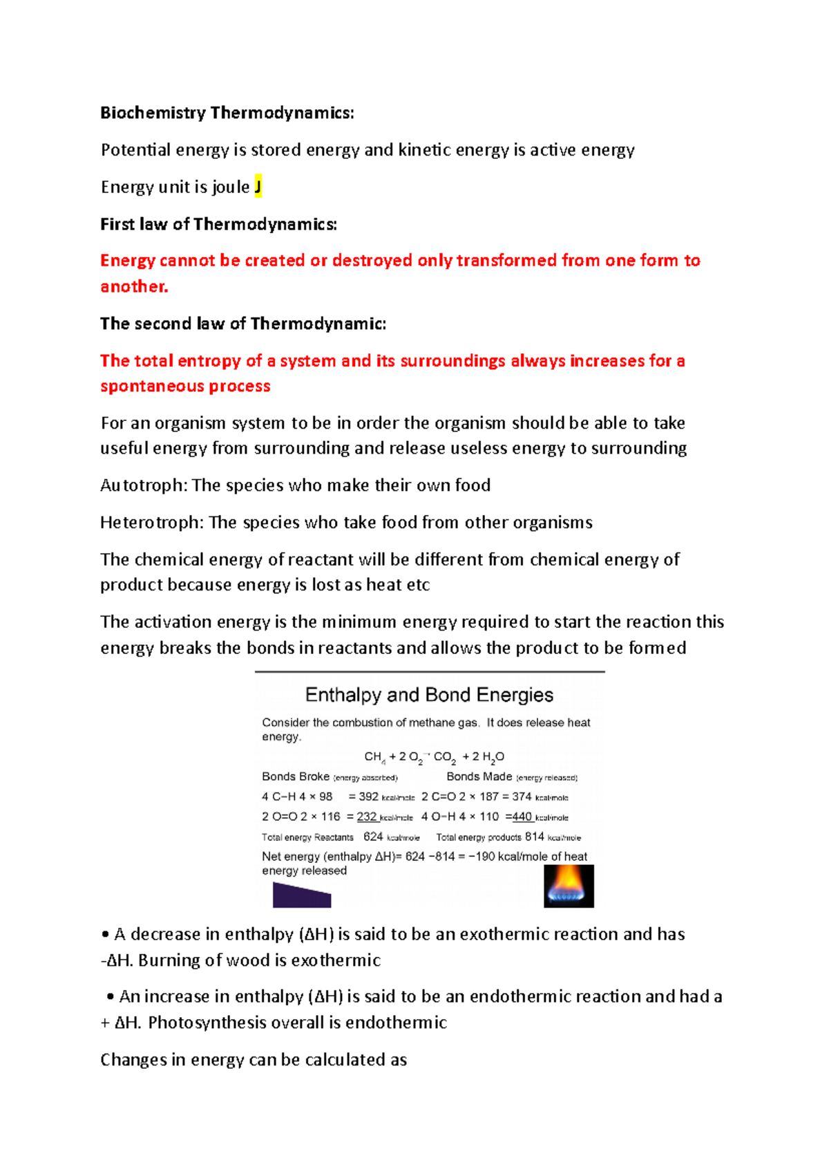 Biochemistry Thermodynamics - Biochemistry Thermodynamics: Potential ...