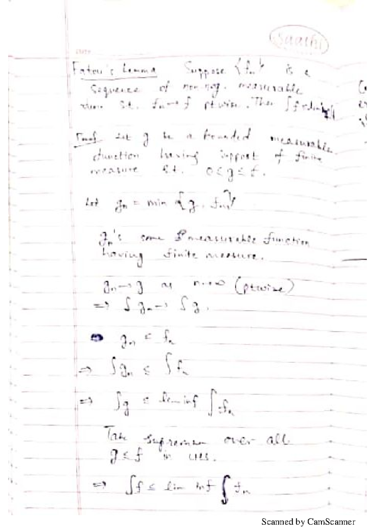 13th March Measure theory notes - Measure Theory And Integration - Studocu