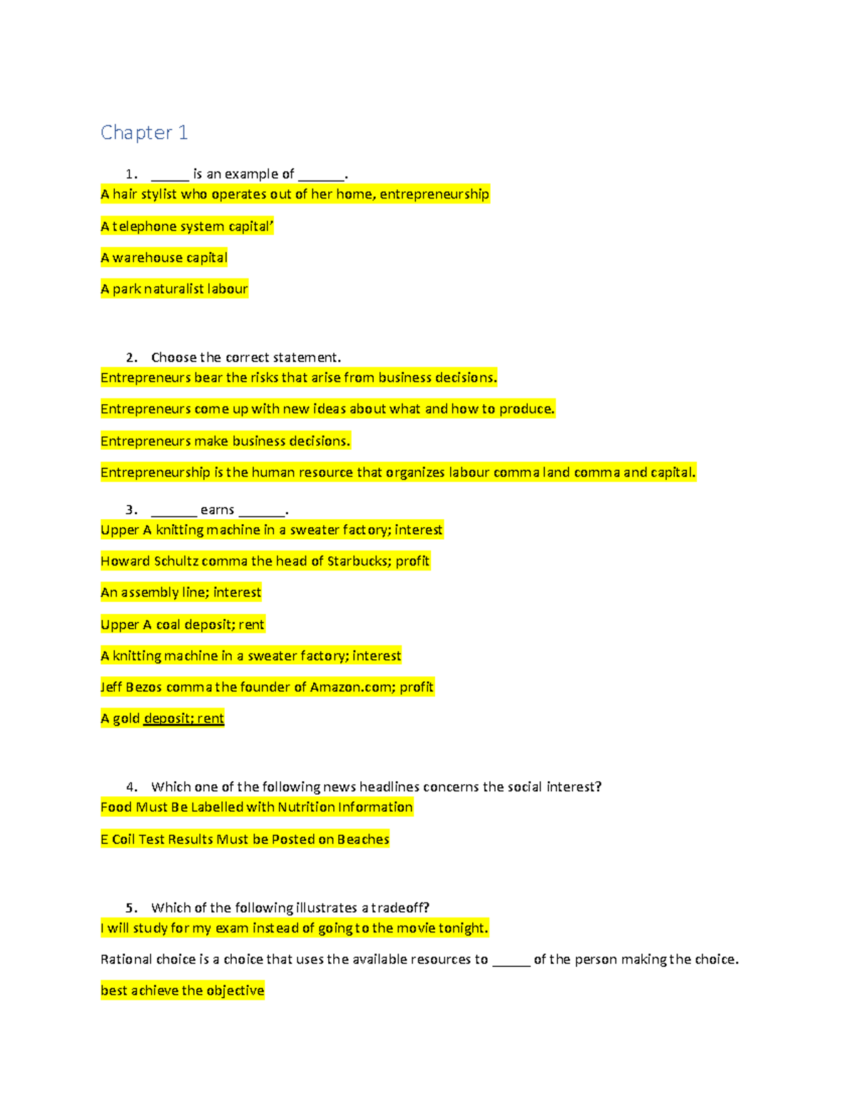 Chapter 1-2 - ECN501 - Seneca College - Studocu