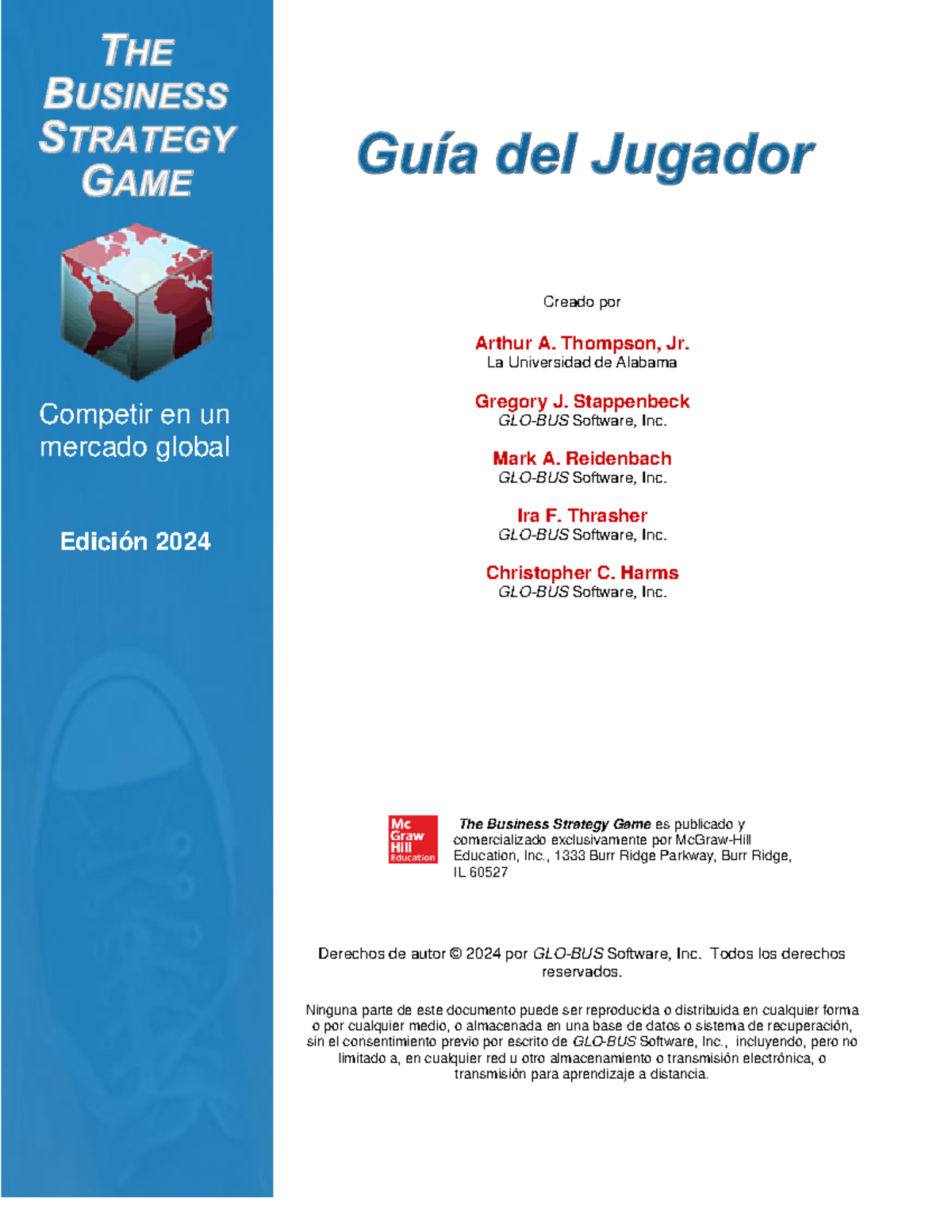 BSG PLAYER GUIDE - Creado por Arthur A. Thompson, Jr. La Universidad de ...