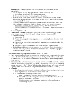 Contracts Law Outline - 3 - Contracts Outline I. Introduction: Promises ...