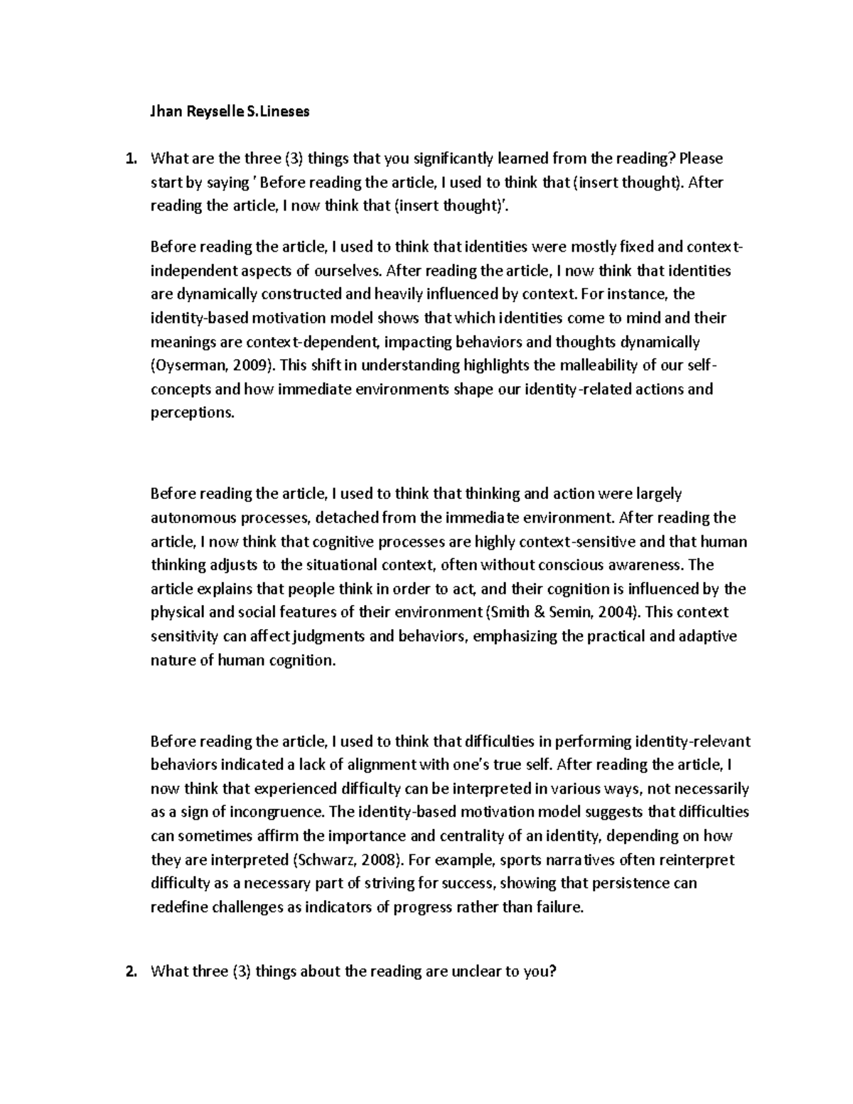 Article Reading_A5 MRR1 - Jhan Reyselle S What are the three (3) things ...